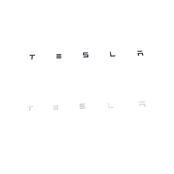 Tesla Schriftzug Aufkleber für Model S, 3, X, Y